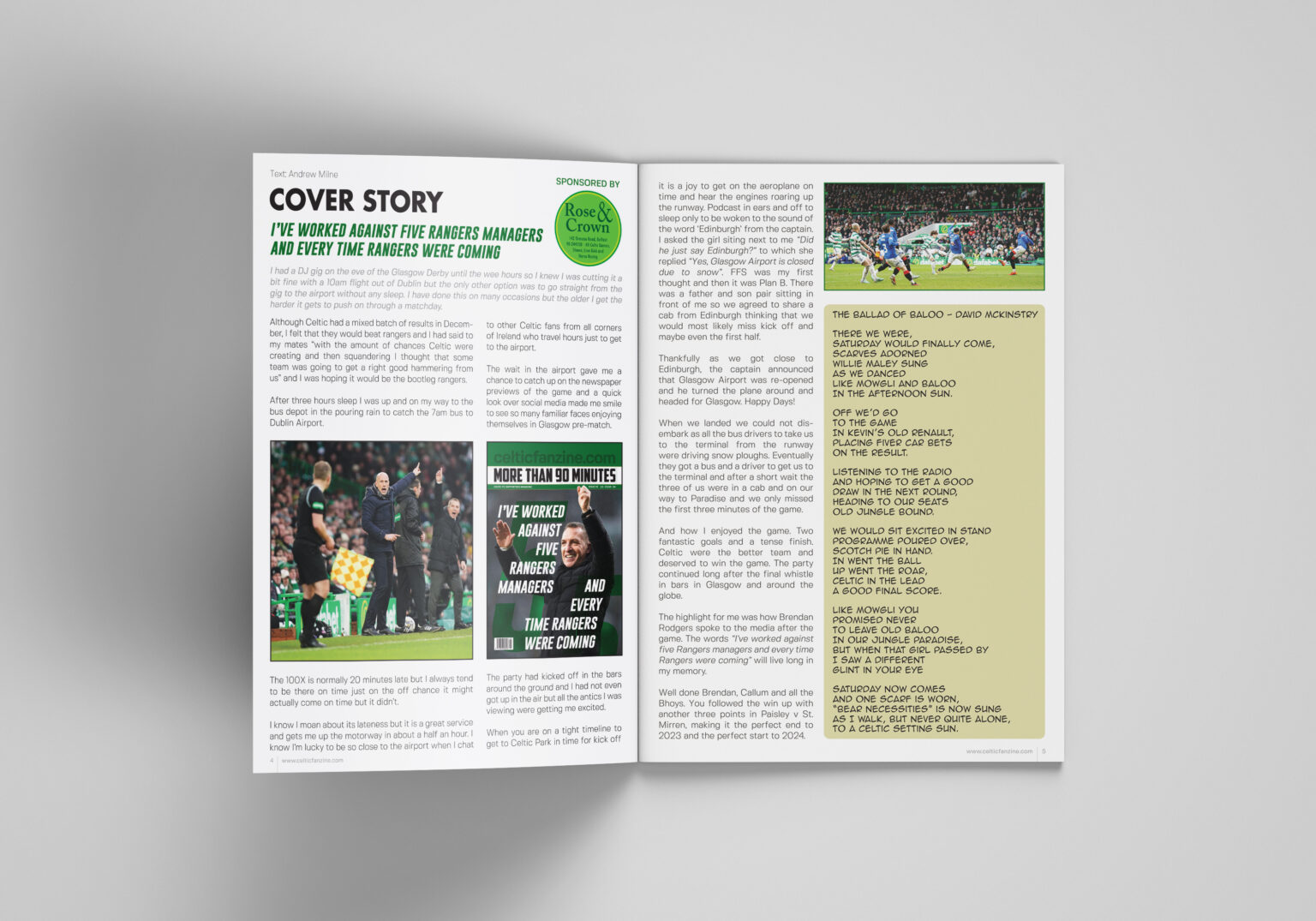 More than 90 Minutes Issue 131 Fanzine - Celtic Fanzine