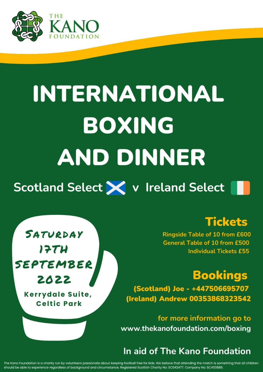 Kano Foundation Big Boxing Bash heading for SELL OUT at Celtic Park ...